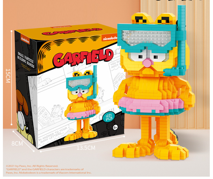 Garfield Mini Blocks Anime Figures Building Toy (Single) – Hachi Anime